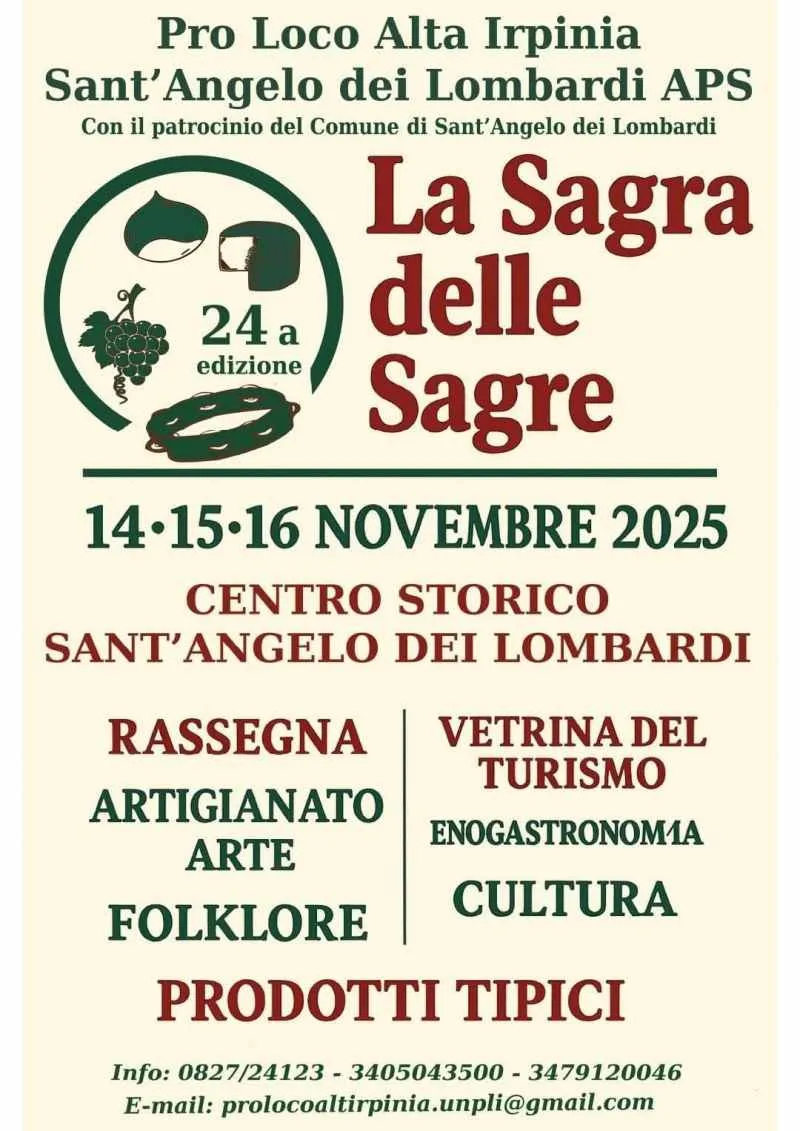 La Sagra delle Sagre Novembre 2025 a Sant’Angelo dei Lombardi - Eventi Italiani