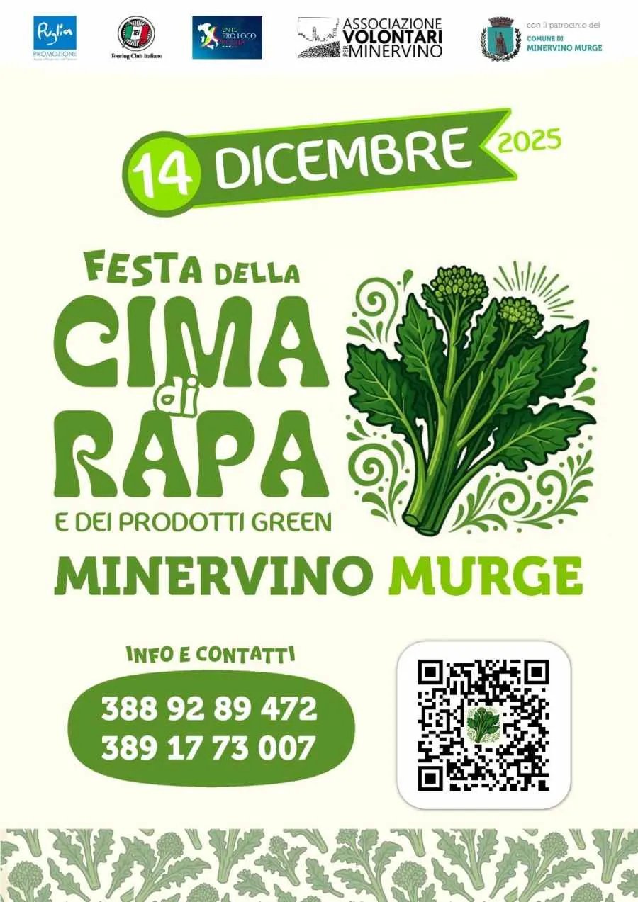 Festa della Cima di Rapa Dicembre 2025 a Minervino Murge - Eventi Italiani